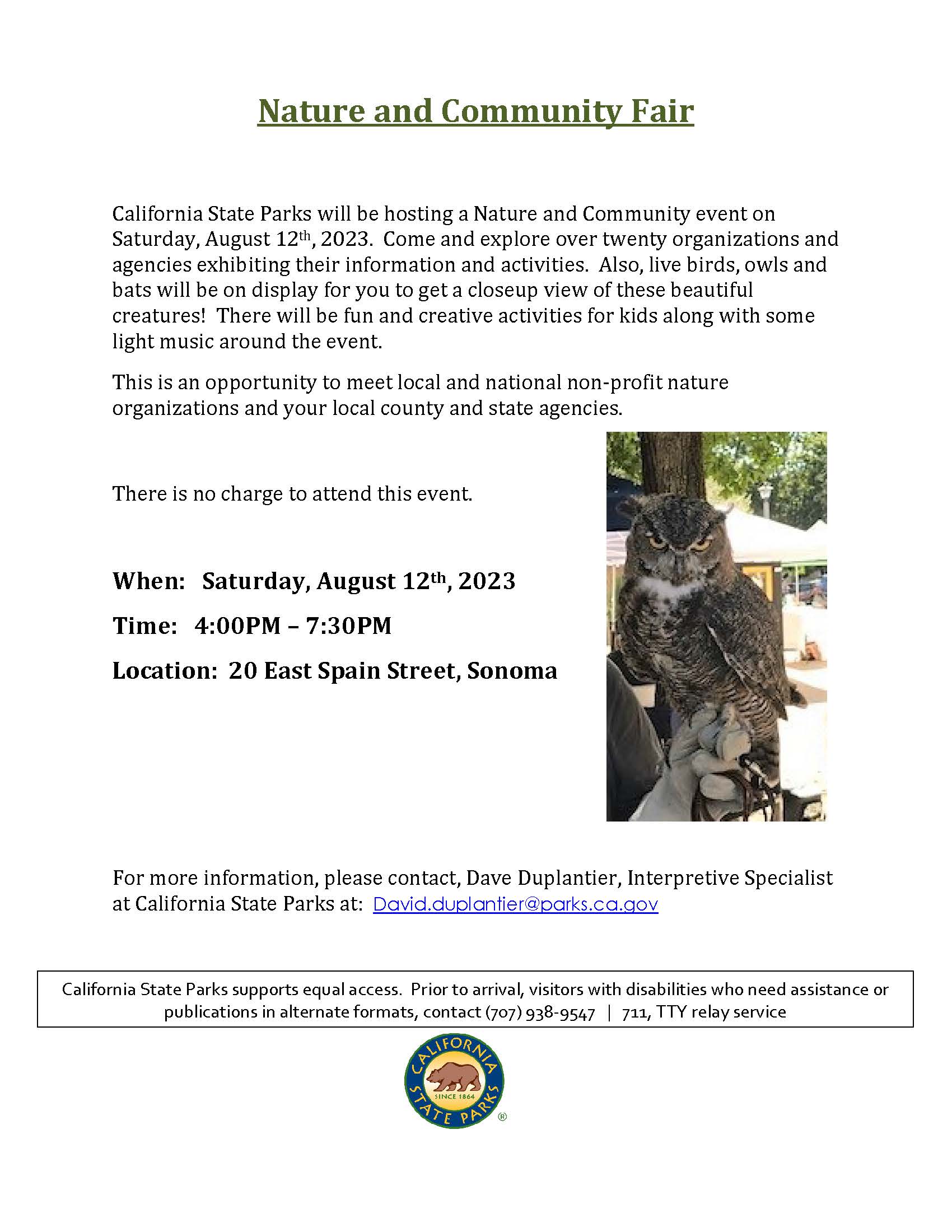 Sonoma Parks » Events
