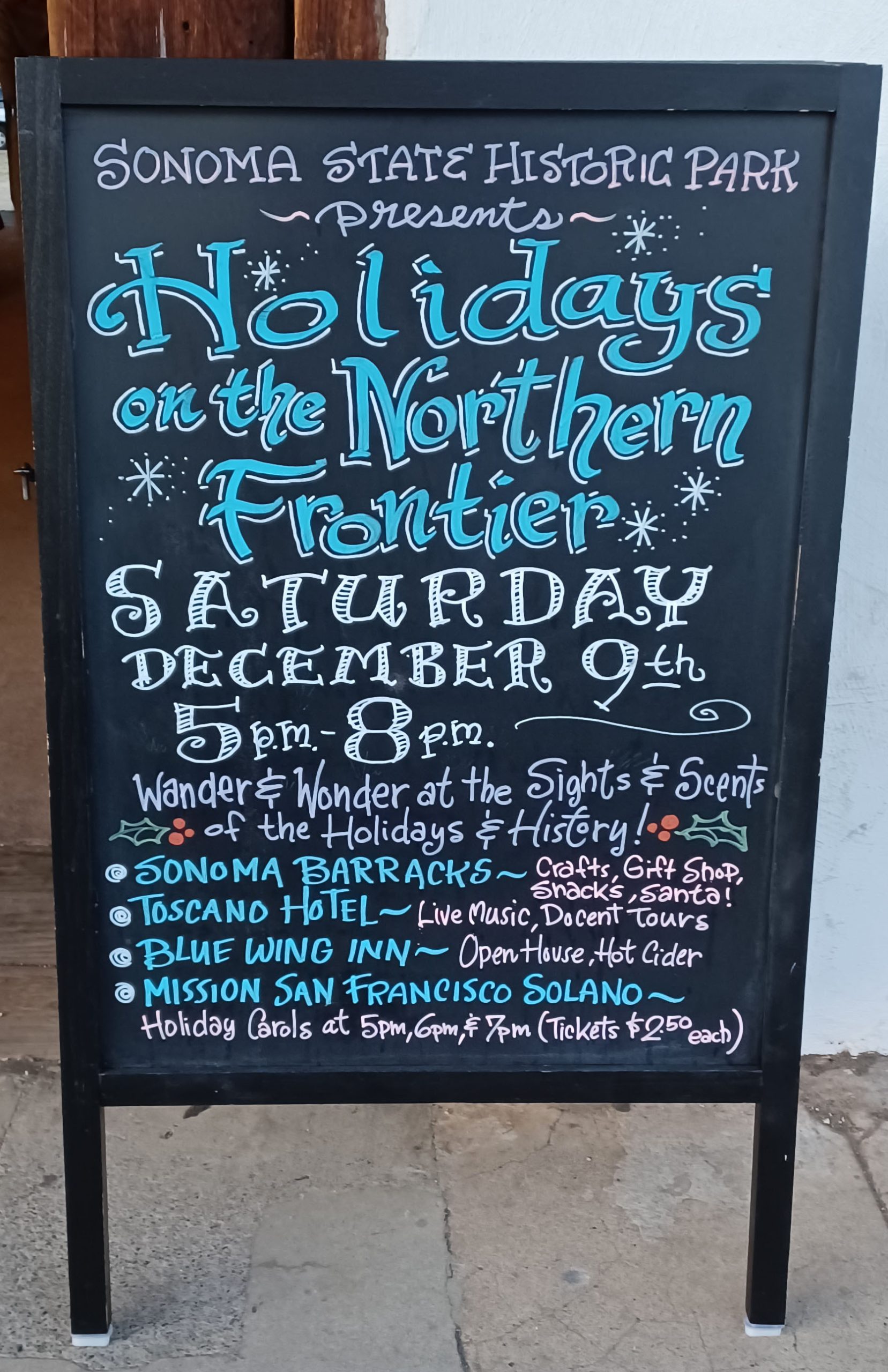 Sonoma Parks » HOLIDAYS ON THE NORTHERN FRONTIER – A Joyful Event