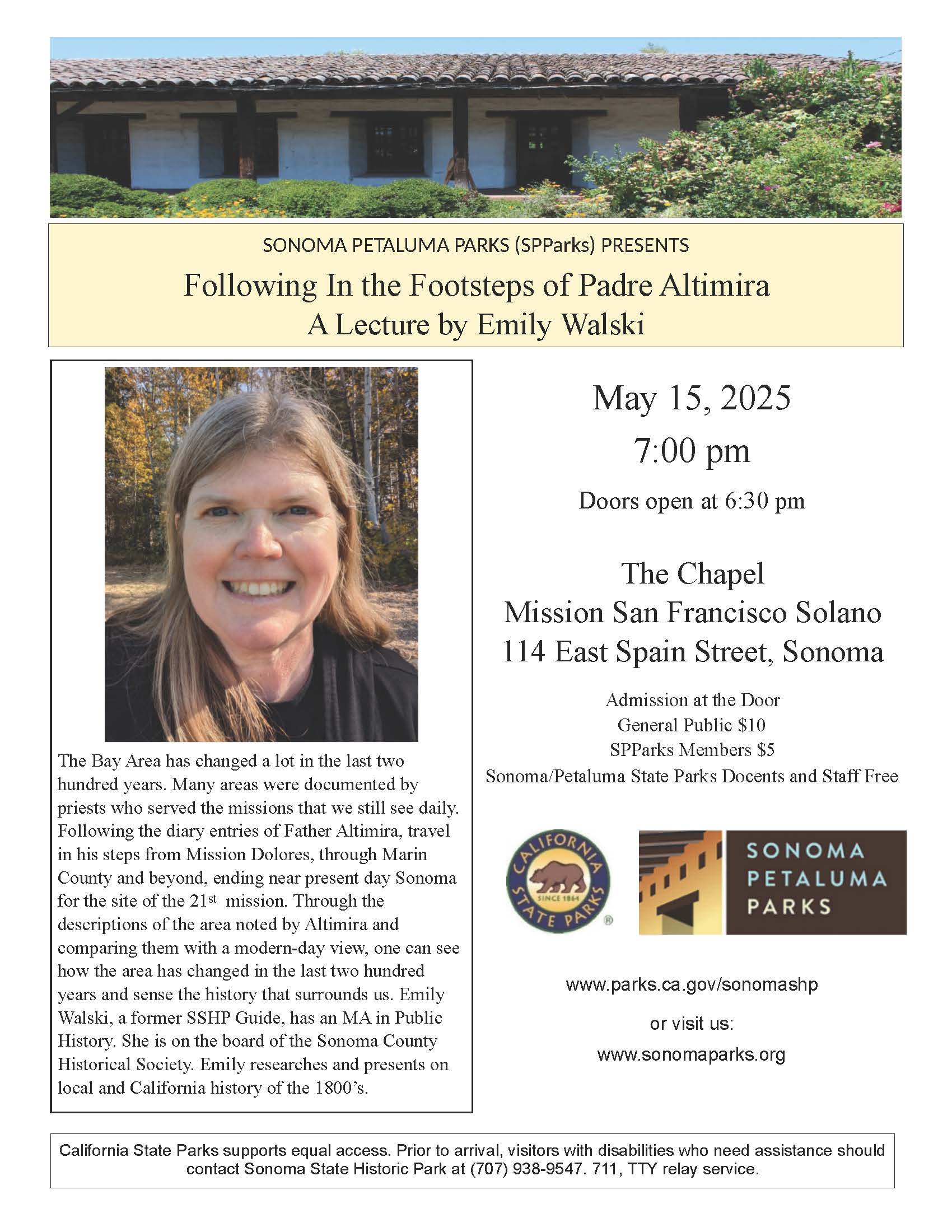 Sonoma Parks » Lecture: Emily Walski – Following in the Footsteps of ...
